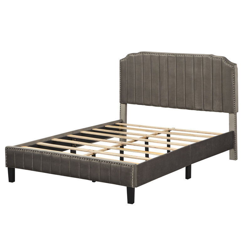 Willa Arlo Interiors Kaci Upholstered Platform Bed & Reviews | Wayfair